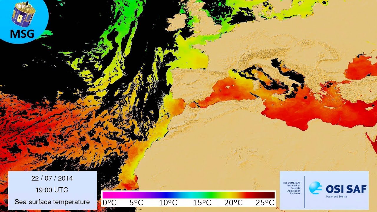 Sea surface temperature from space