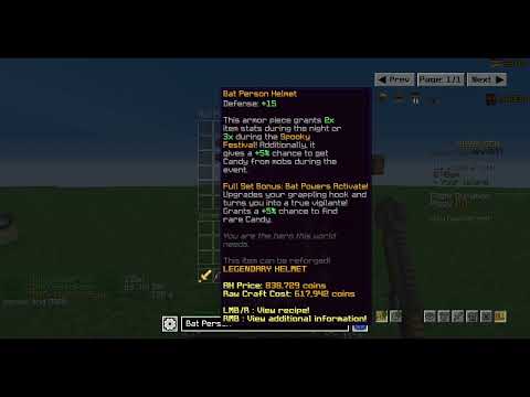One of the best Skyblock mods Not Enough Updates NEU