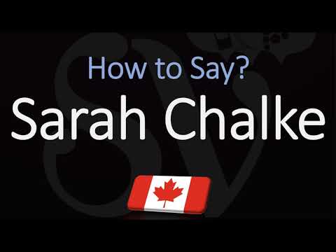 How to Pronounce Sarah Chalke? (CORRECTLY)