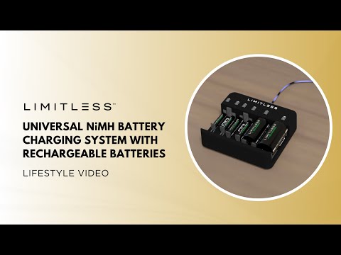 Limitless Universal NiMH Battery Charging System With Rechargeable Batteries