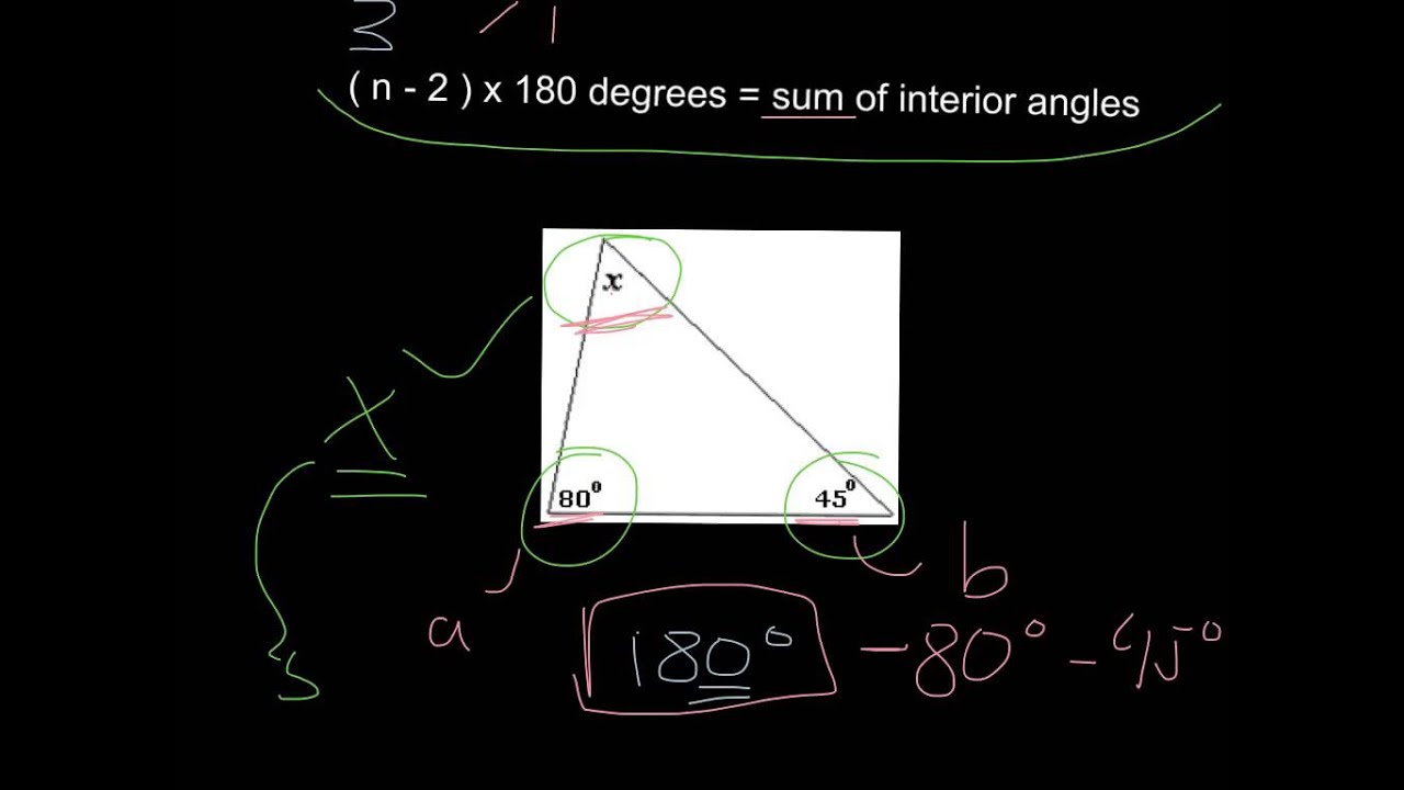 Finding missing angles of polygons