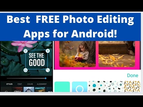 Best FREE Photo Editing Apps for Android! #android #app