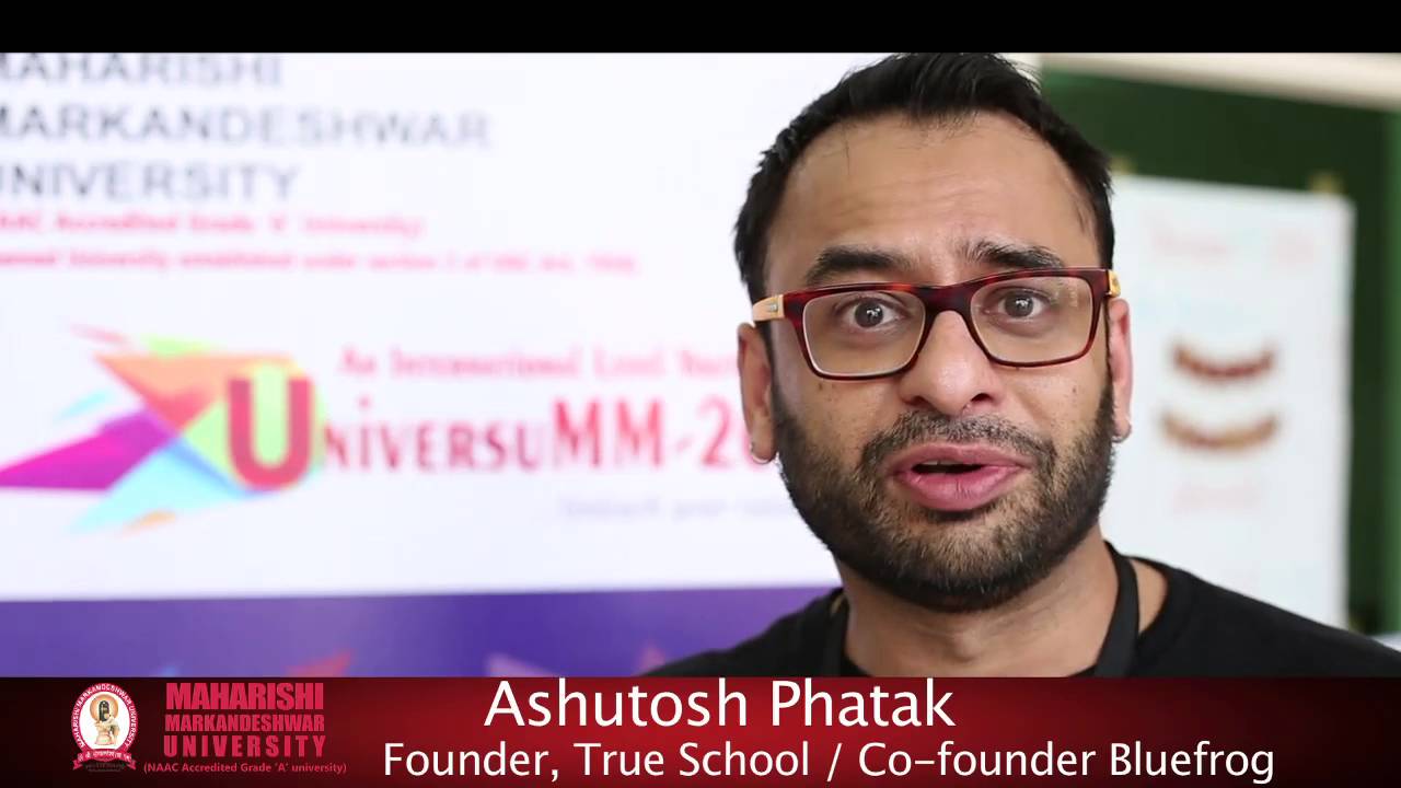 Mr. Ashutosh Pathak, Founder- True School at Aarambh-2016