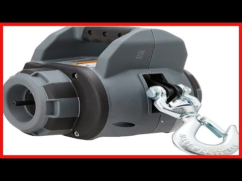 WARN 101575 Handheld Portable Drill Winch with 40 Foot Synthetic Rope 750 lb Pulling Capacity