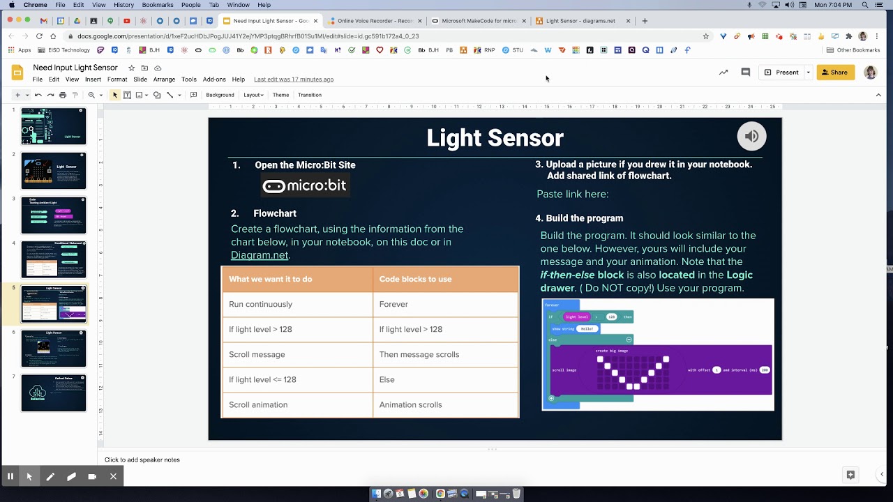 Light Sensor Flowchart