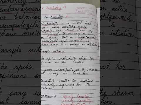Learn new english vocabulary words#Unabashedly#example sentences#meaning#synonyms#antonyms#shorts.