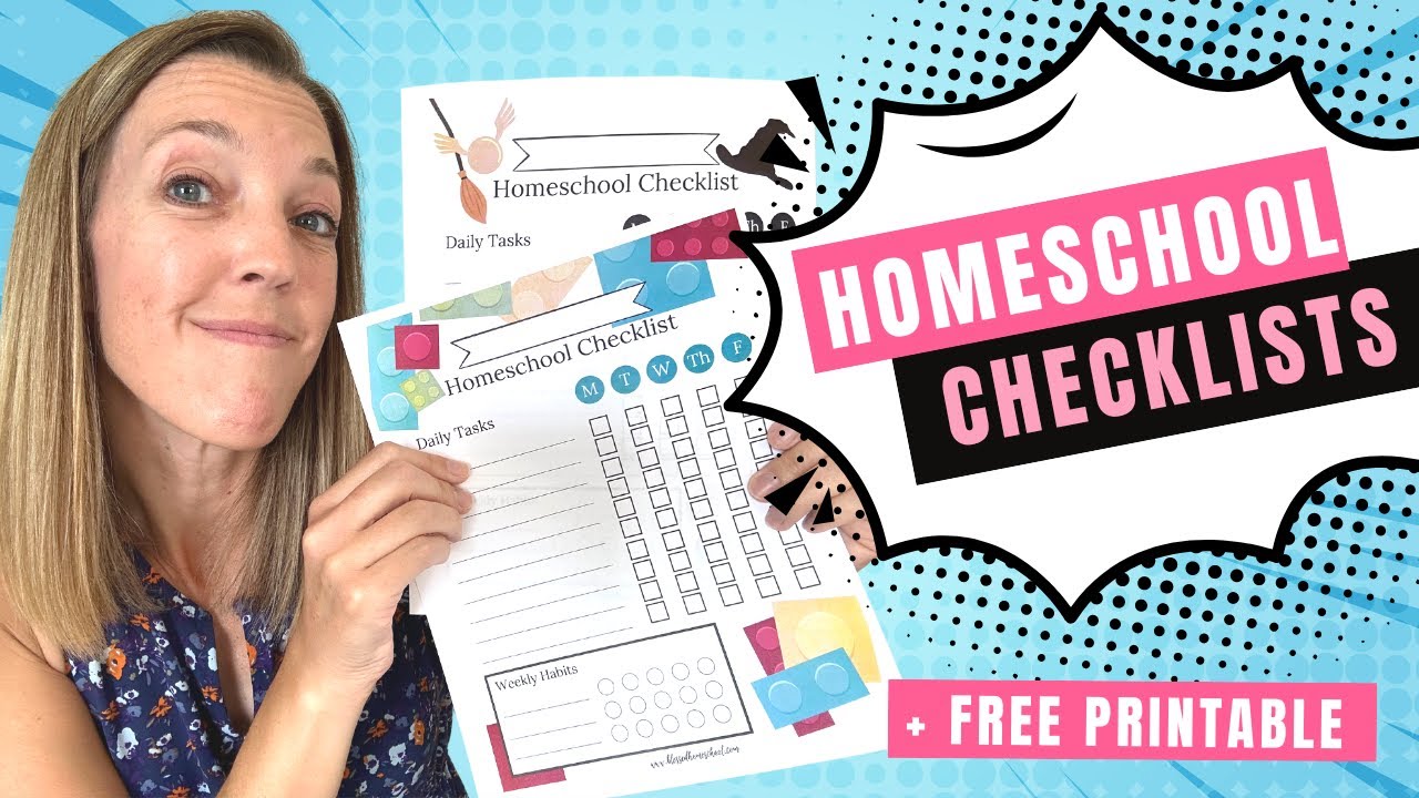 Homeschool Routines for Kids + FREE Homeschool Checklist Printable