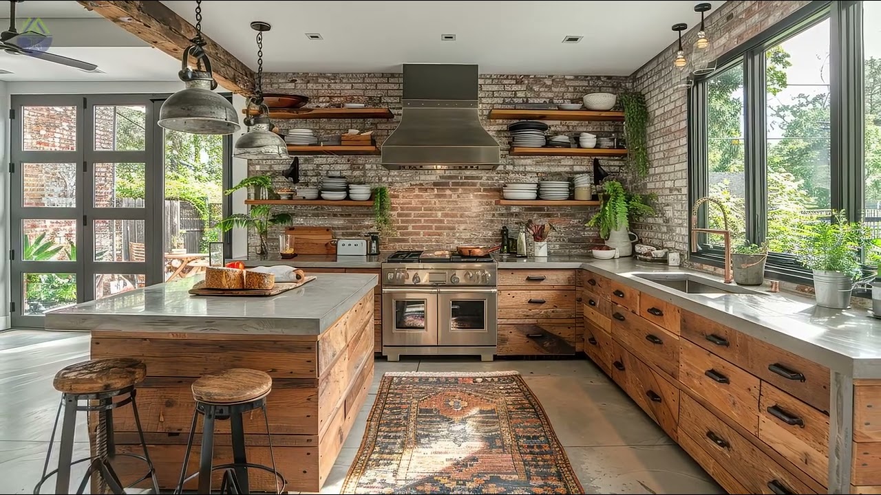 Modern Stylish Industrial Kitchen Designs Ideas