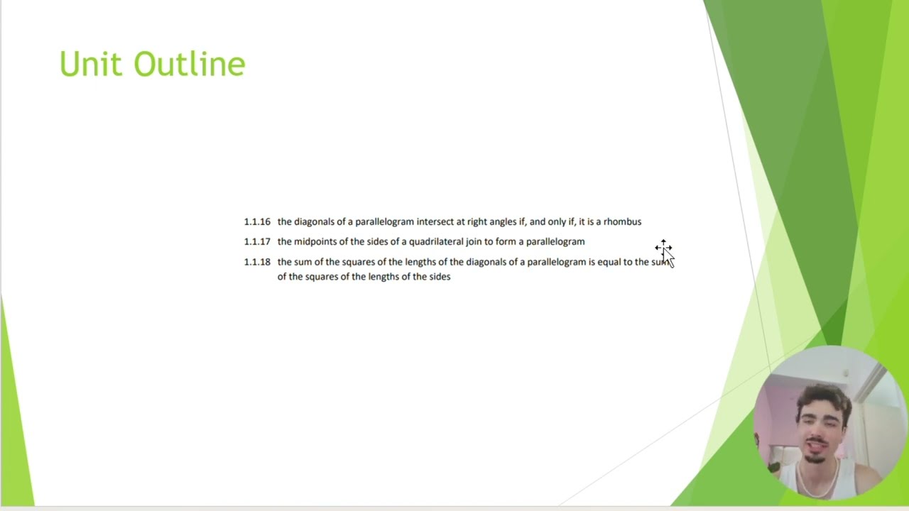 Topic 2: Vectors // Unit 4: Vector Proofs