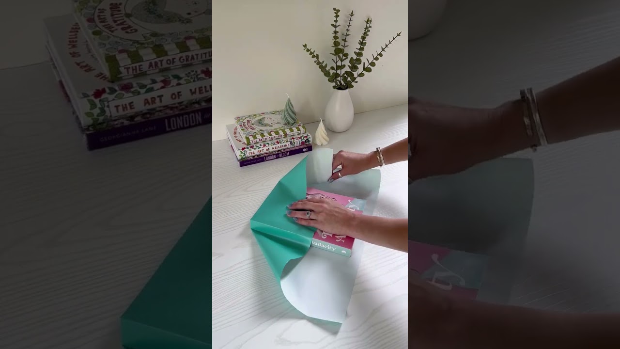 How to wrap a book #gift #giftideas #books #hack