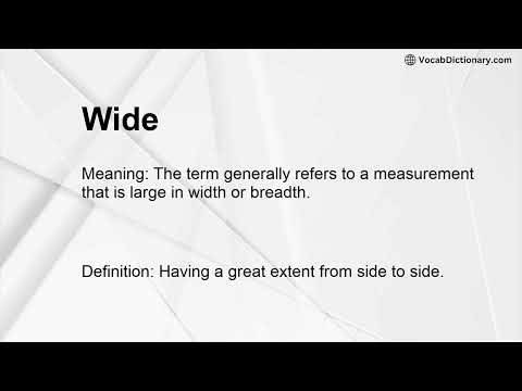 Wide Meaning