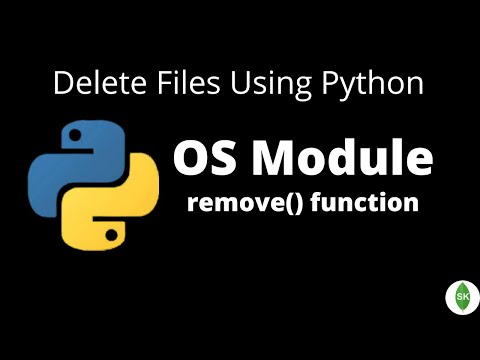Delete Files Using Python OS Module | #python #codewithsk #coding