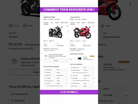 Bajaj Pulsar RS 200 Vs Yamaha R15 V4 Full Comparison Review