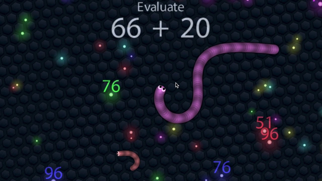 Math Slither, very fun and educational math games for kids, learn addition in an easy way