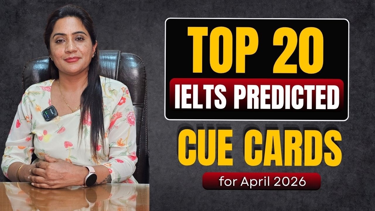 IELTS Speaking April 2026 Prediction | 20 Most Important Cue Cards