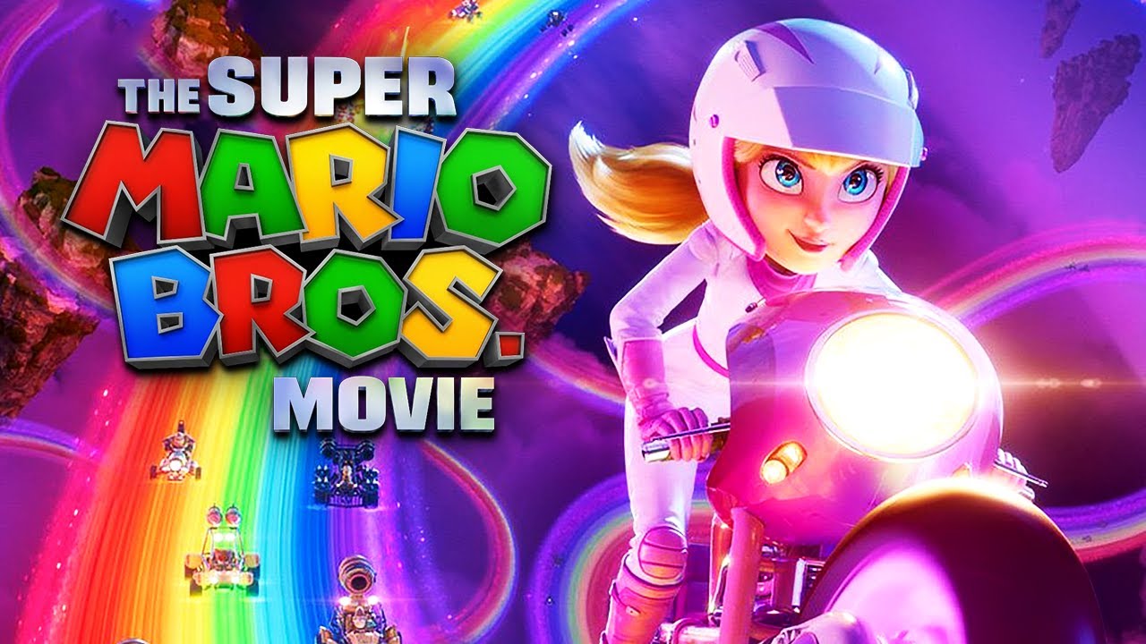 Gorgeous NEW Super Mario Bros. Movie Poster Has Peach Hitting the Rainbow Road! 😍