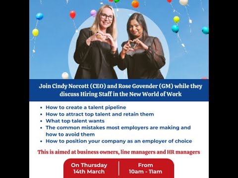 Pro Talent Webinar: New World of Work w/ Cindy Norcott and Rose Govender