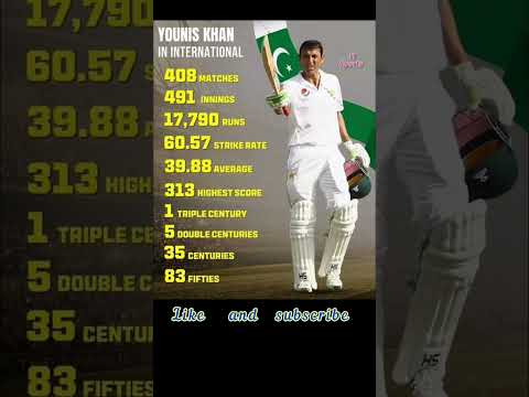 Younis khan Test career #babarazam #viratkohli #cricket #short #rohitsharma #shadabkhan #msdhoni