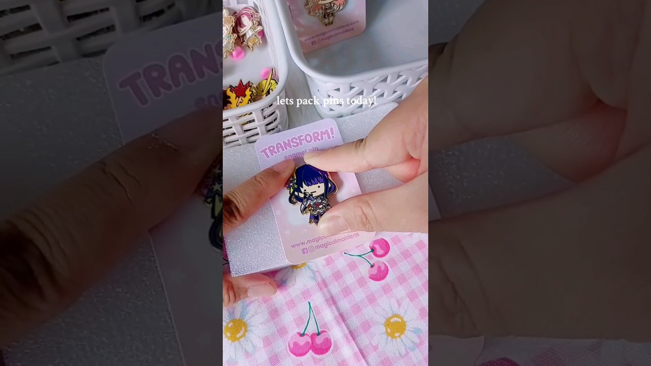 The enamel pins going out today! Spot any cool ones? #enamelpins #genshinimpact #myheroacademia