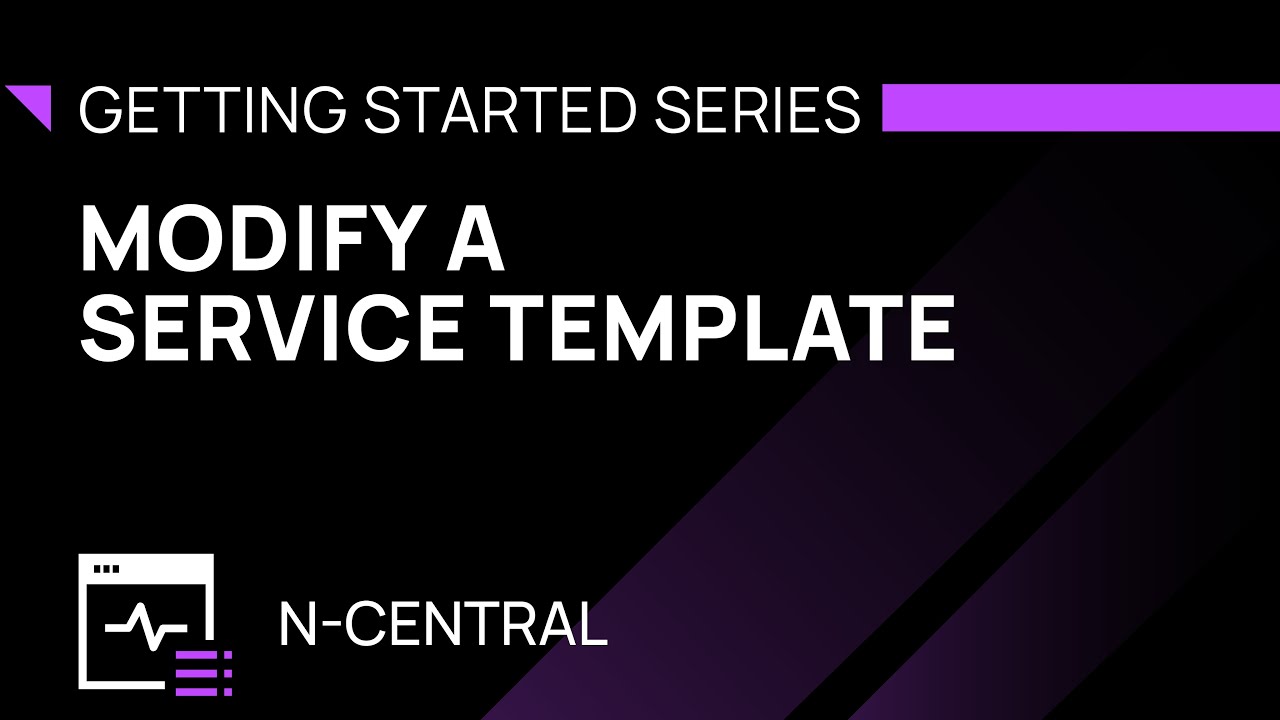 Modify a Service Template