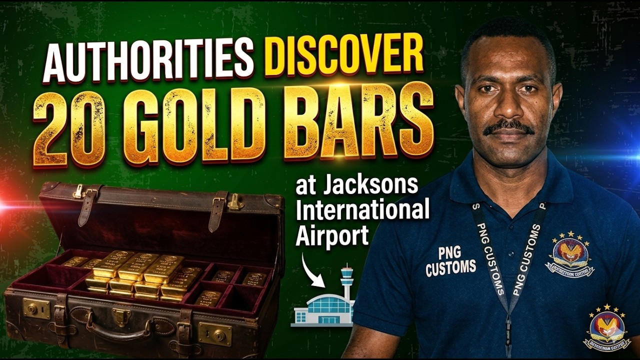 20 Gold Bars Seized at Jacksons International Airport