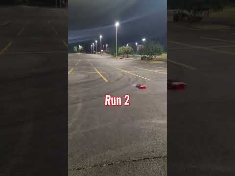 100mph RC Car gets to full SPEED... in a Parking lot?!👀🚀 #rc #traxxas #xo1 #speedrun #shorts
