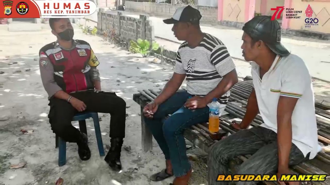 Kegiatan SAMBANGI WARGA DESA, Personel Bhabinkamtibmas Polsek Jajaran, Polres Kep. Tanimbar.