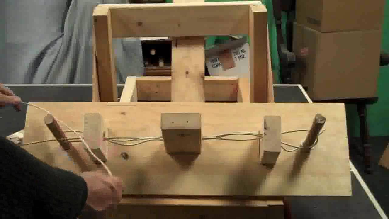 How to wrap the rope on a Torsion Catapult (Mangonel)