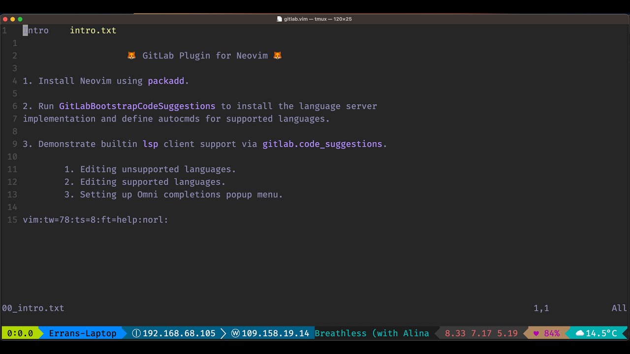 Announcing v0.1.0 of the gitlab.vim editor extension