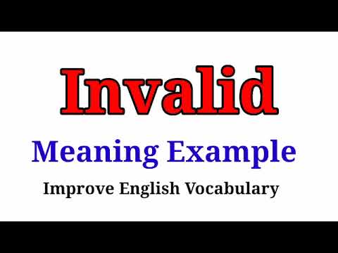 Invalid Meaning