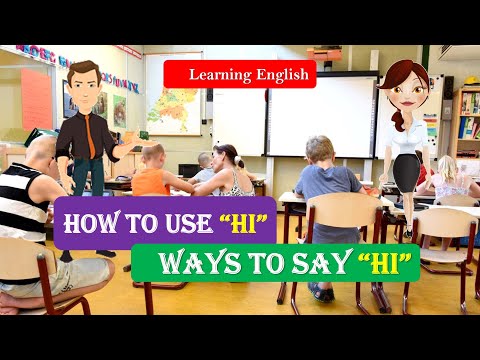 How To Use Hi in English | Ways to say Hi in English | Learning American English