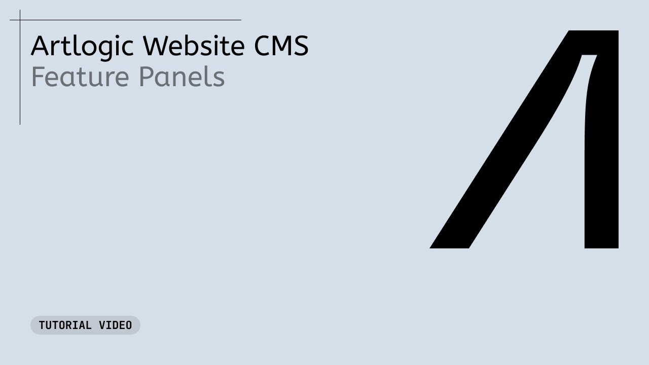 Feature Panels in the Artlogic CMS