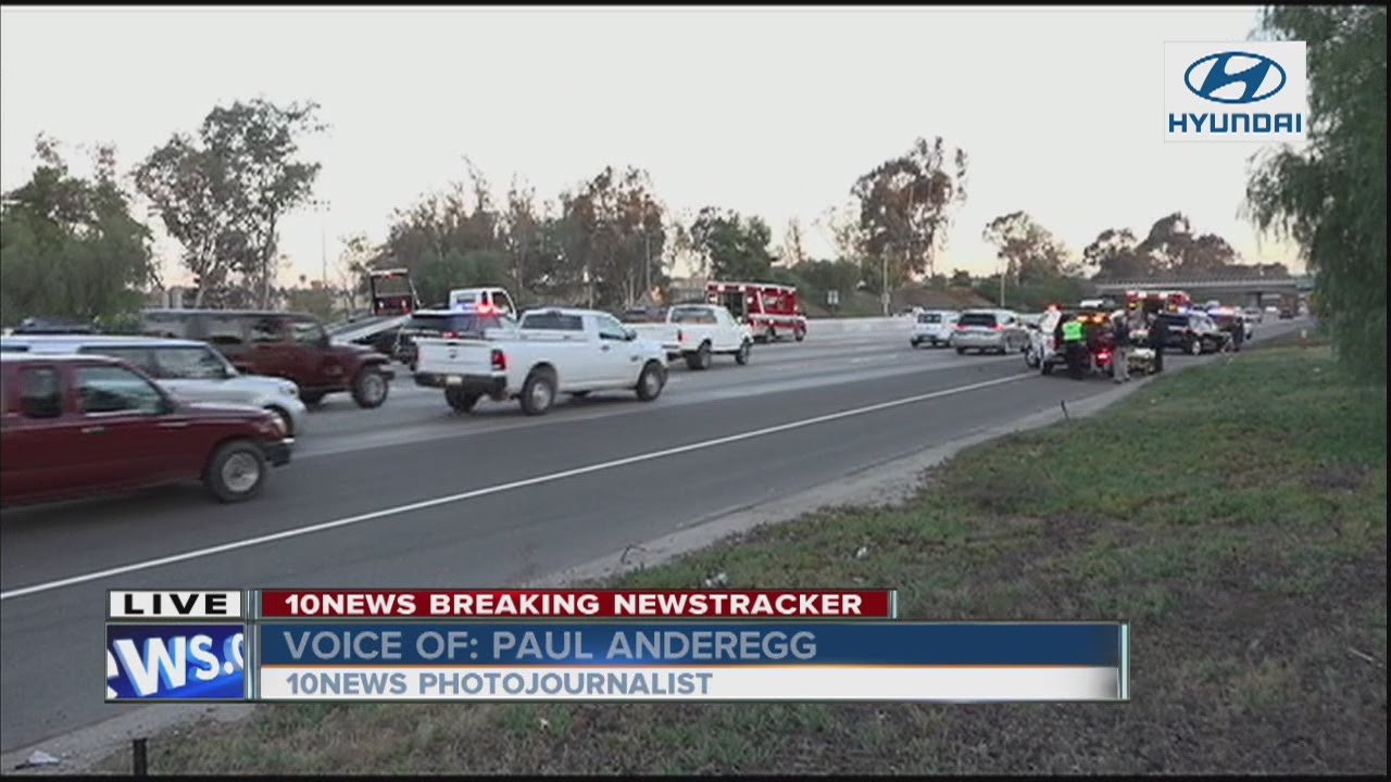 Wreck causes delays on I-805