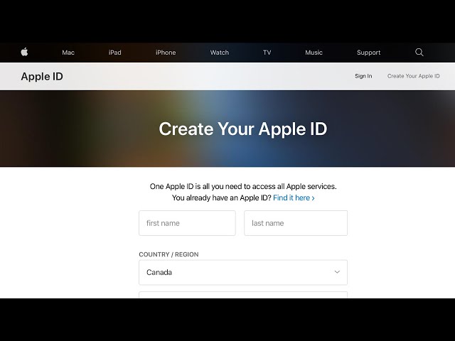 How to create an Apple ID