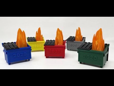 Man in L.A. sells dumpster-fire Christmas ornaments
