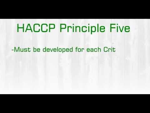 HACCP Principle Five: Establishing Corrective Action