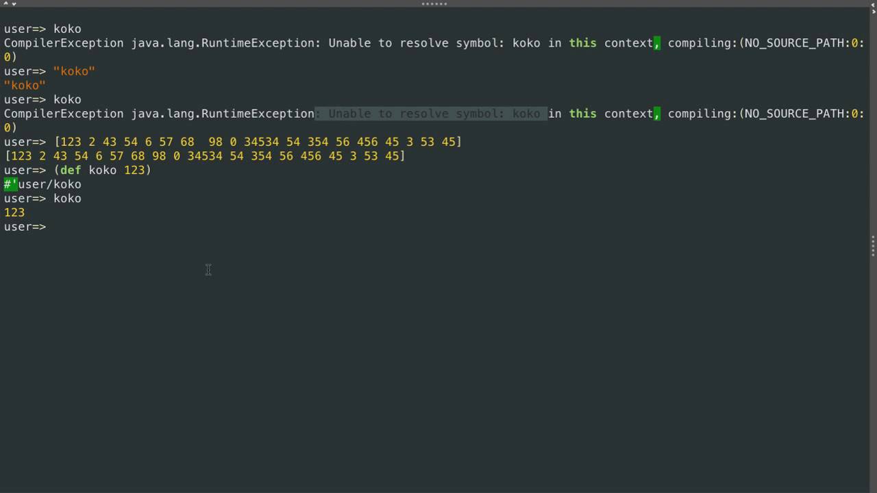 Clojure Basic part one 04