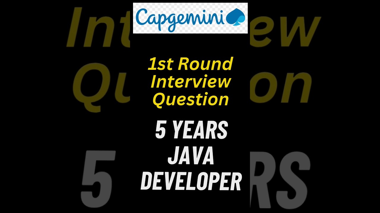 Java developer interview in Capgemini