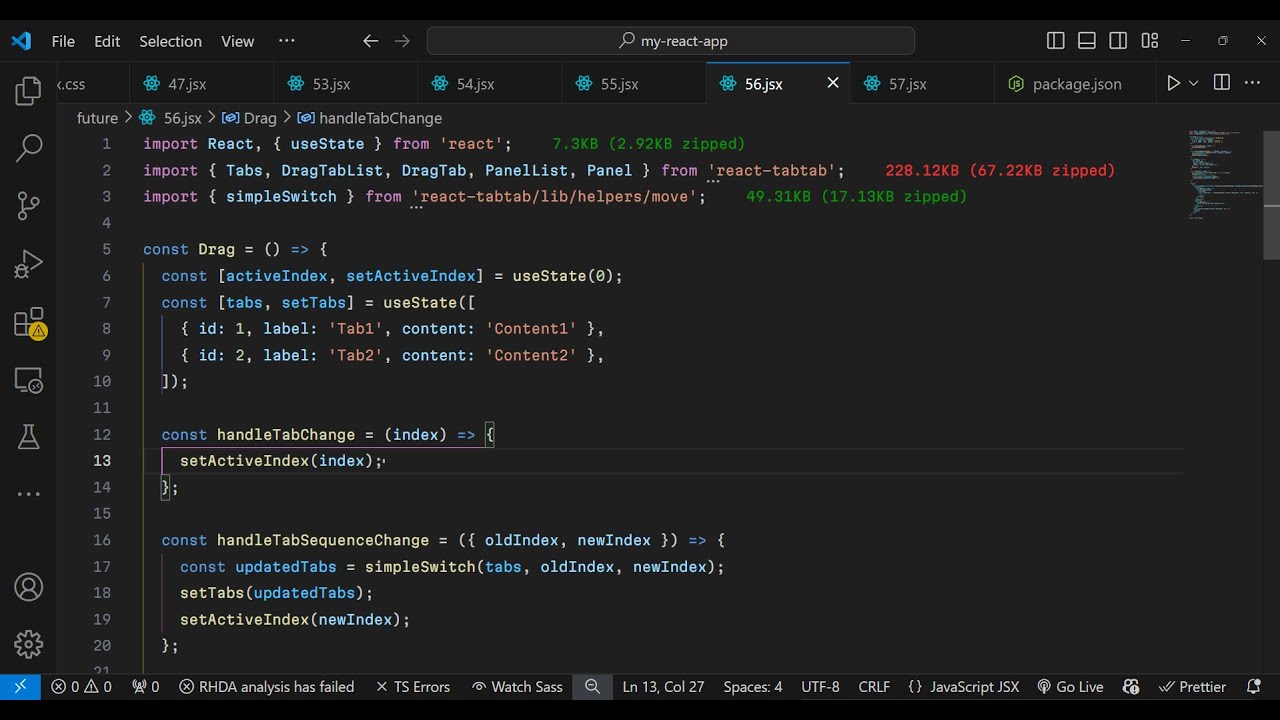 Build a React.js Draggable Tabs & Panel Windows to Add & Remove it in Browser Using JSX