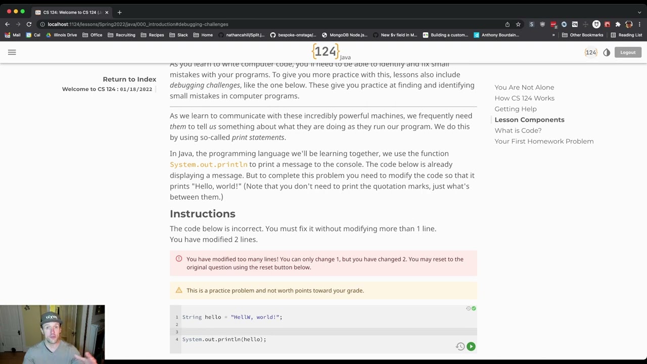 How to Complete the Debugging Exercises