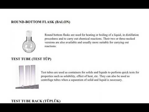 EVAPORATING DISH AND TEST TUBE