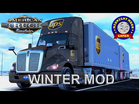 Real Companies | ATS MODS | American Truck Simulator | UPS | Winter Mod | No Commentary Gameplay