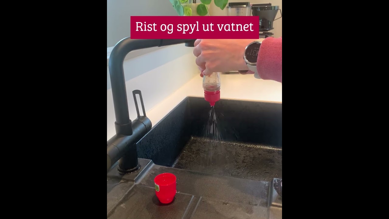 Slik vaskar du klemmeflaska | Lerum