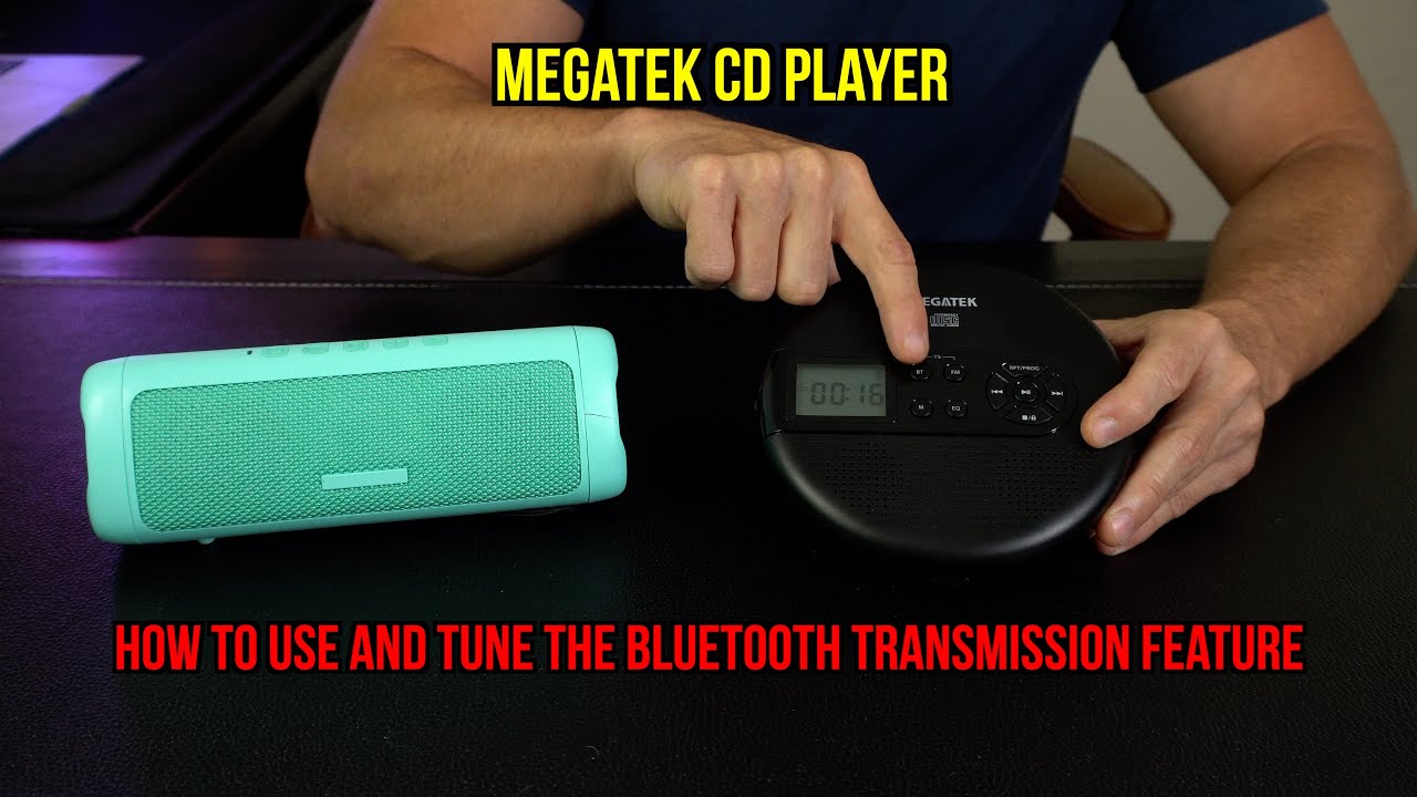 MEGATEK Portable CD Player - HOW TO USE BLUETOOTH