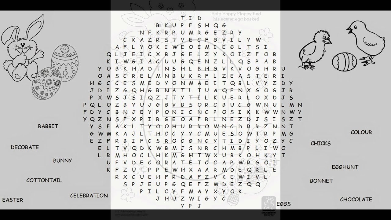 Free Printable Easter 2015 Games for Kids