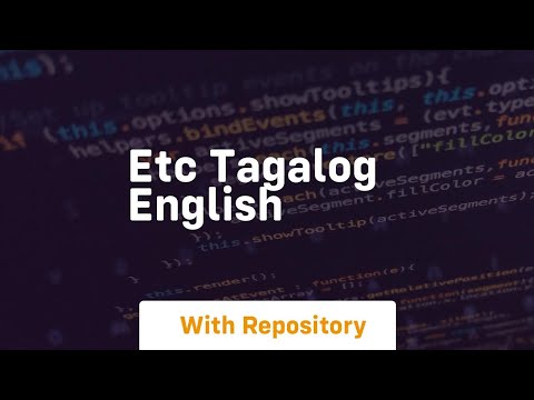 Etc tagalog english