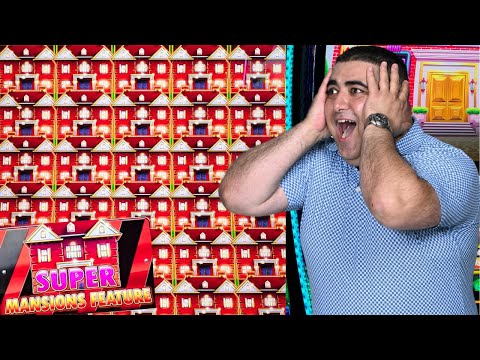INSANE SUPER MANSION BONUS Awarded MEGA JACKPOT HANDPAY HIT! π±π₯