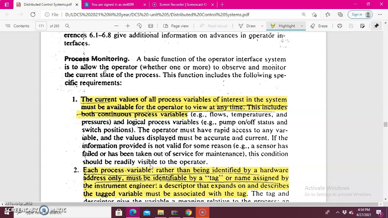 OPerator Interface Introduction