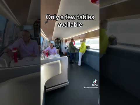 The restaurant car in a French TGV #railways #traintravel