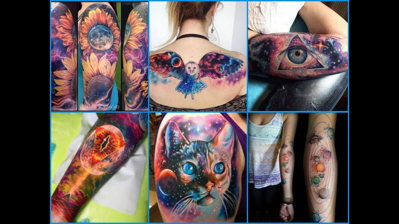 50+ Earth Shattering Space and Galaxy Tattoos Design Ideas